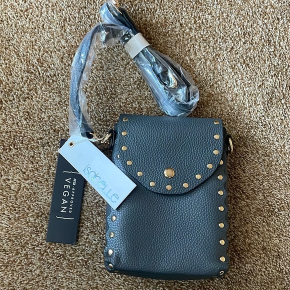 isabella | Bags | Isabelle Grey Vegan Leather Crossbody Bag | Poshmark